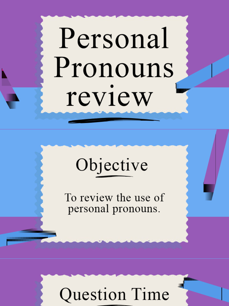 Review Personal Pronouns 8vo | PDF | Poetry