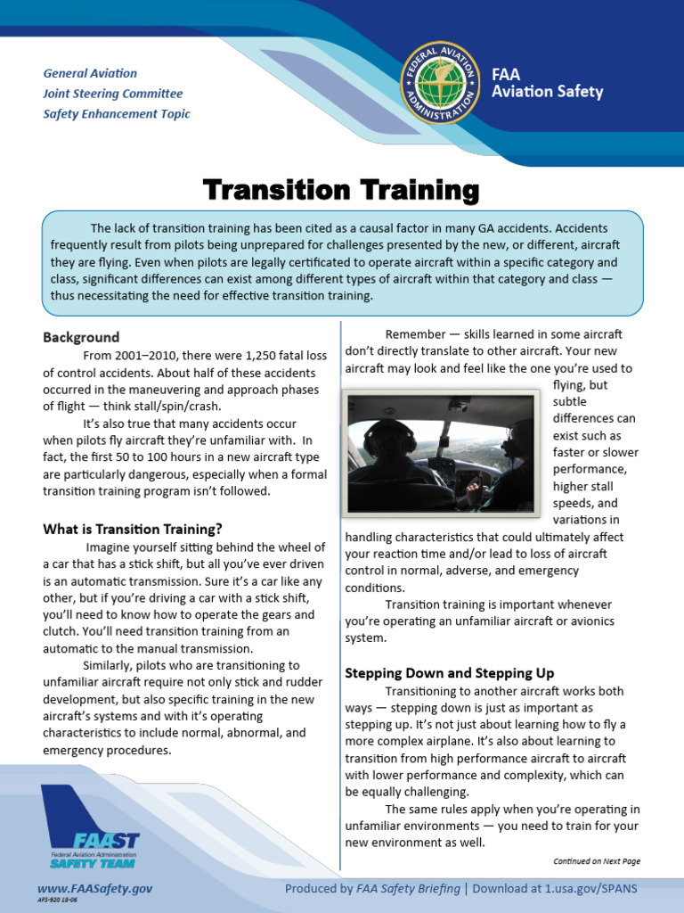 Transition Training | PDF | Aircraft | Flight