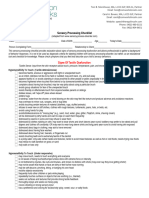 Sensory Processing Disorder Checklist | PDF | Odor | Somatosensory System