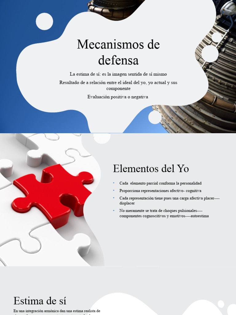 Mecanismos de Defensa y Autoestima | PDF | Sicología | Conceptos ...
