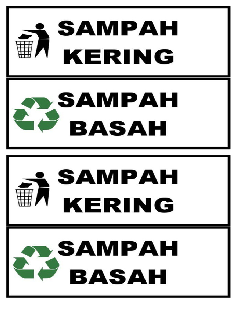 Stiker Sampah | PDF