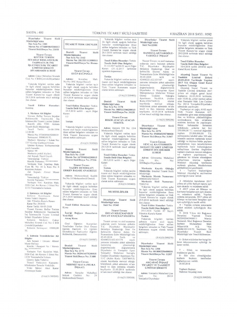 2017 Yili Genel Kurul | PDF