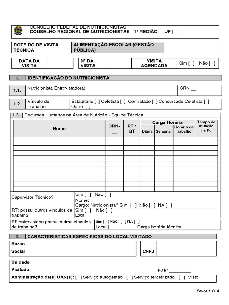 modelo de vrelatório de visita técnica escolar | PDF | Pré-escola