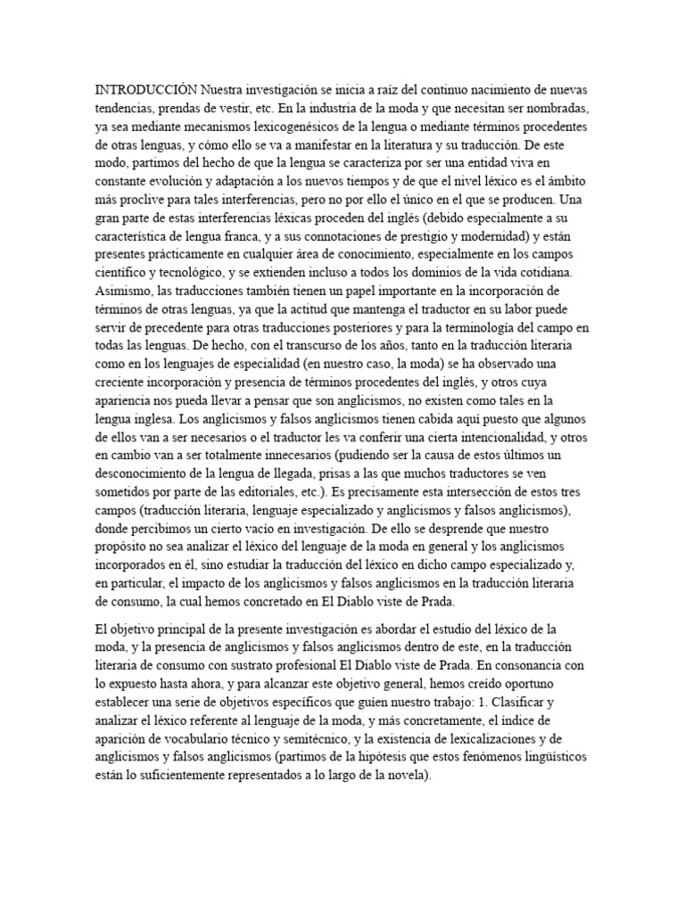 Documento Prada | PDF | Traducciones | Léxico