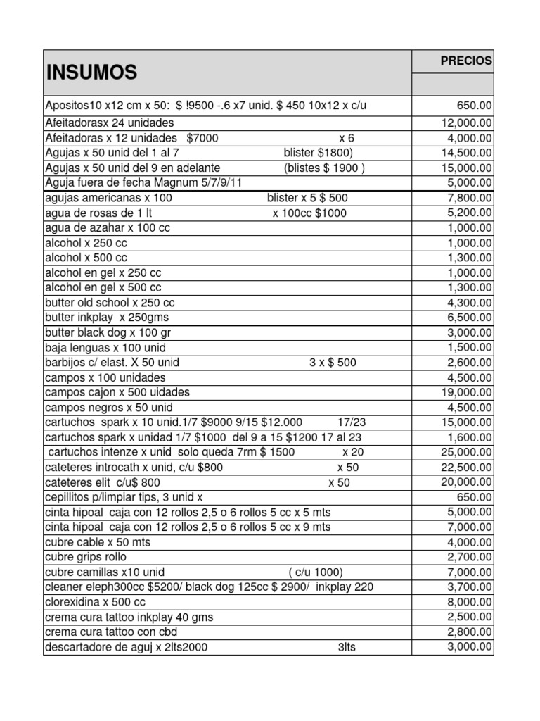 01-2 List Preci | PDF