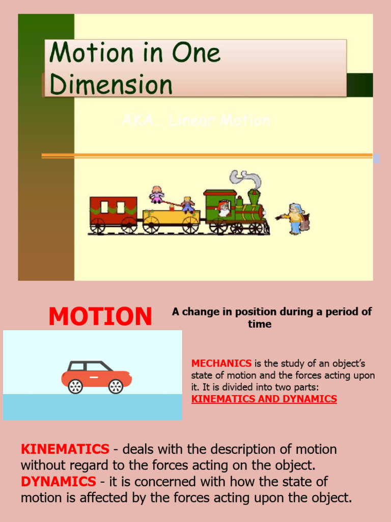 Understanding Motion: Kinematics & Dynamics | PDF | Velocity | Acceleration