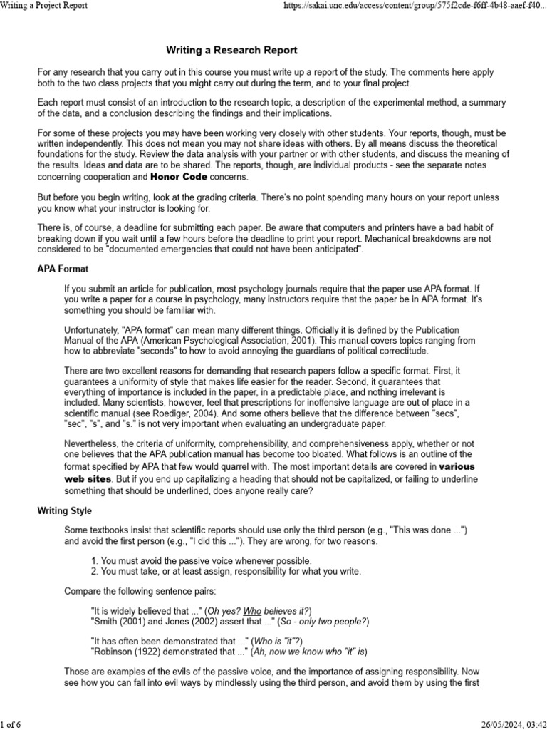 Writing A Project Report | PDF | Statistics | Student's T Test