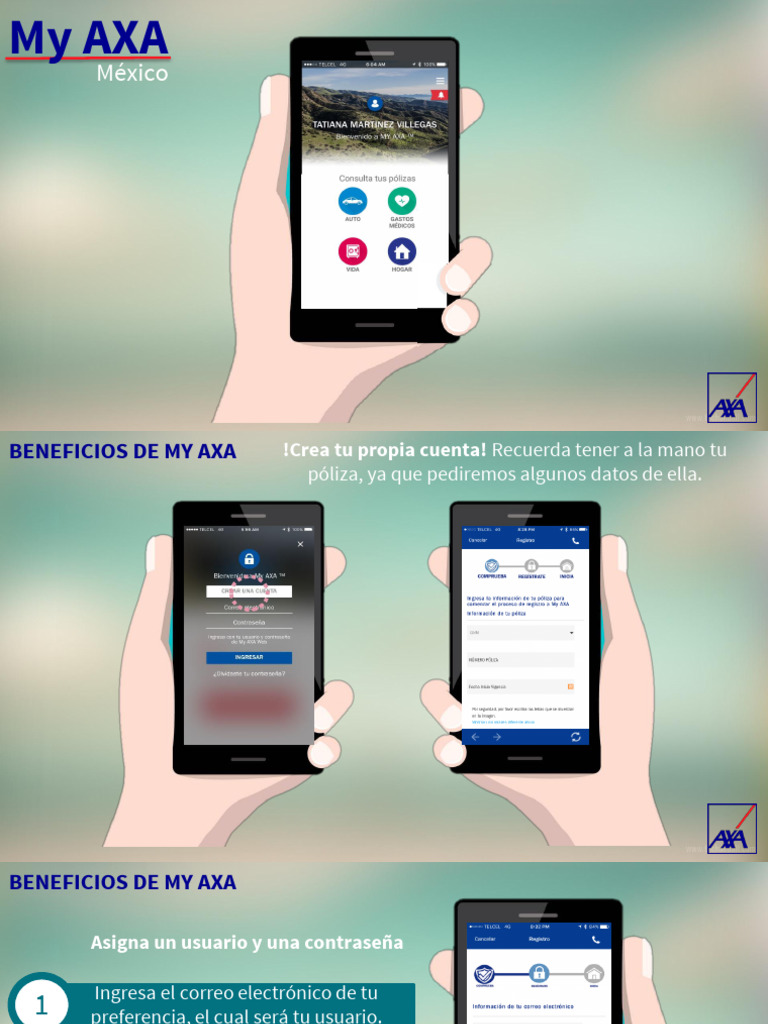 MANUAL My AXA México 2024 | PDF | Contraseña | Informática