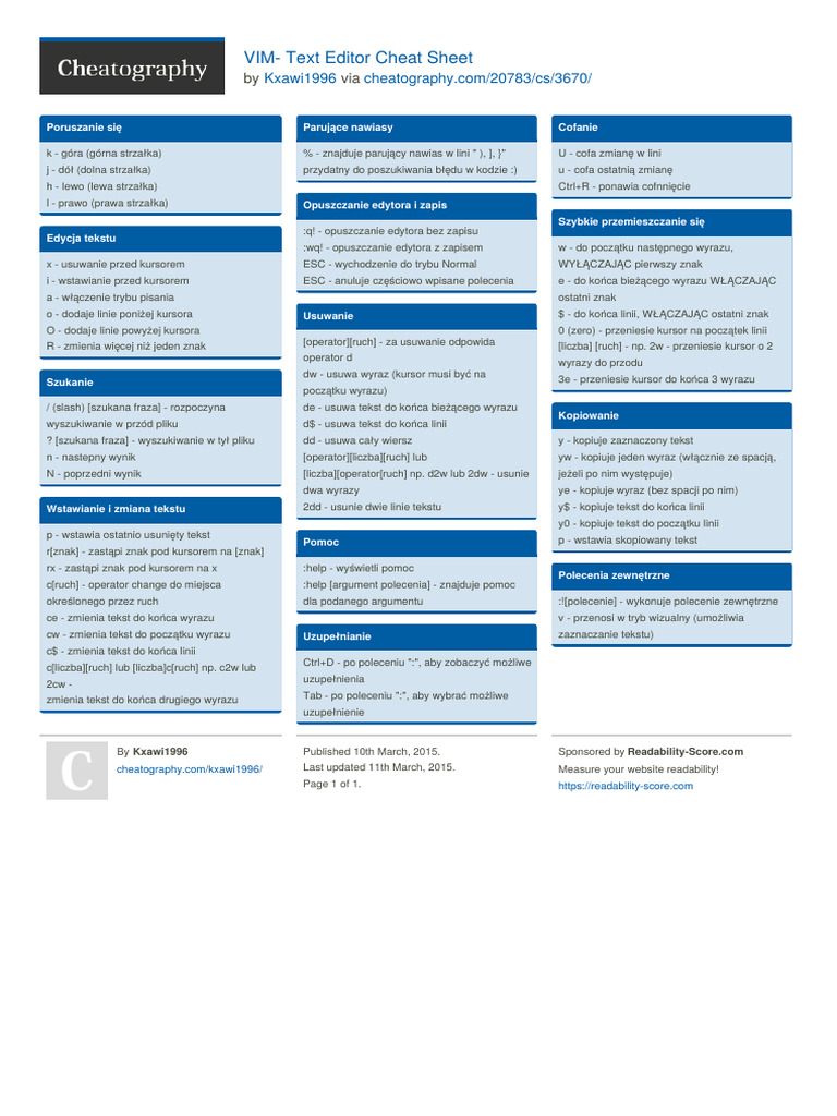 Kxawi1996 - Vim Text Editor | PDF