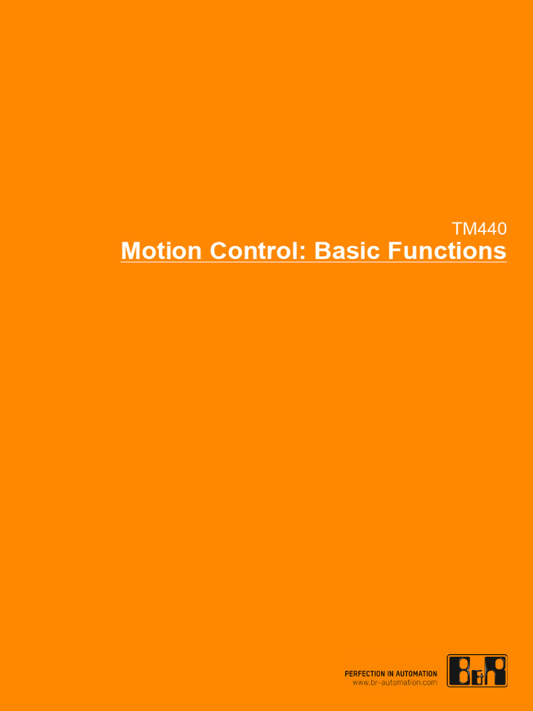 TM440TRE.00-ENG - Motion Control - Basic Functions - V4000 | PDF ...