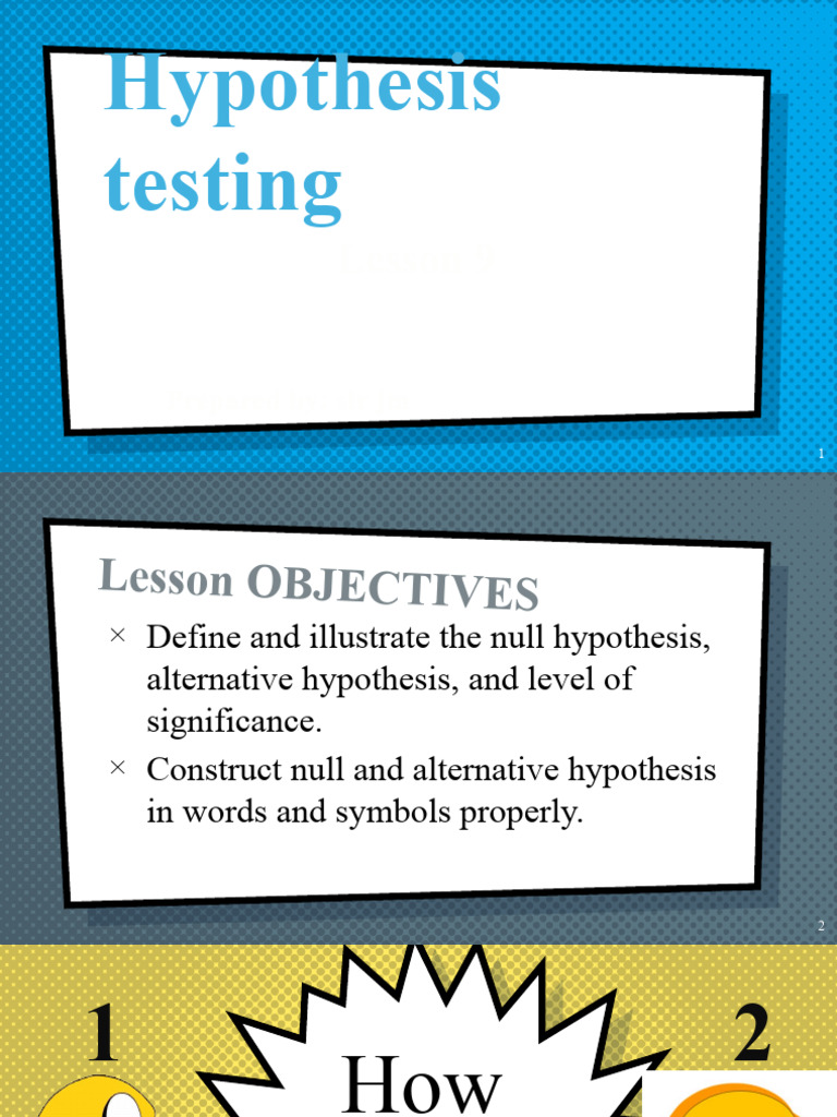 Hypothesis Testing (Introduction) | PDF | Hypothesis | Scientific Theories Hypothesis Testing (Introduction) | PDF | Hypothesis | Scientific Theories