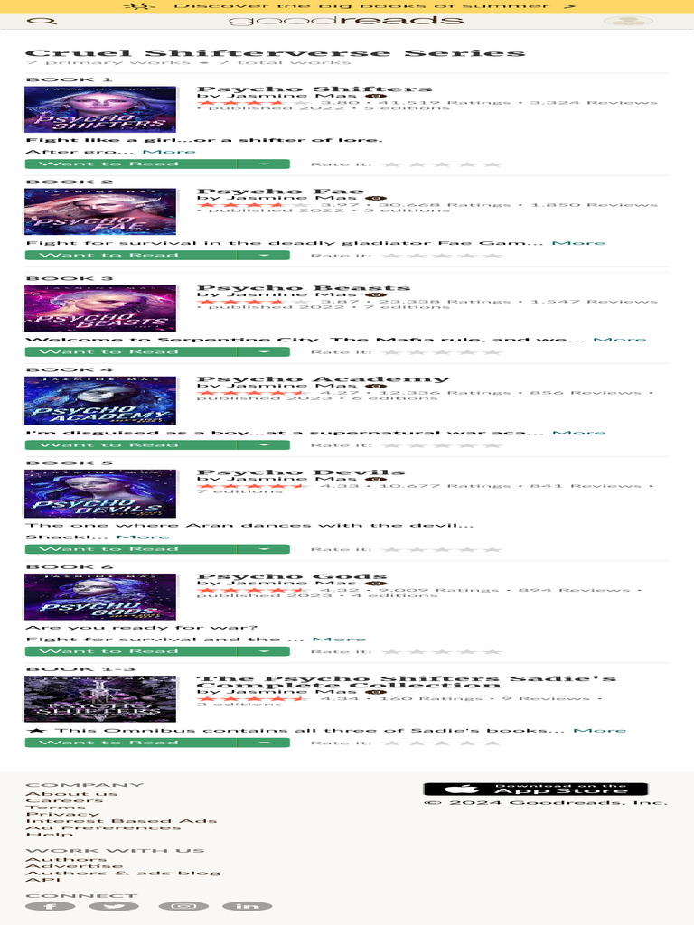 Cruel Shifterverse Series by Jasmine Mas Goodreads | PDF