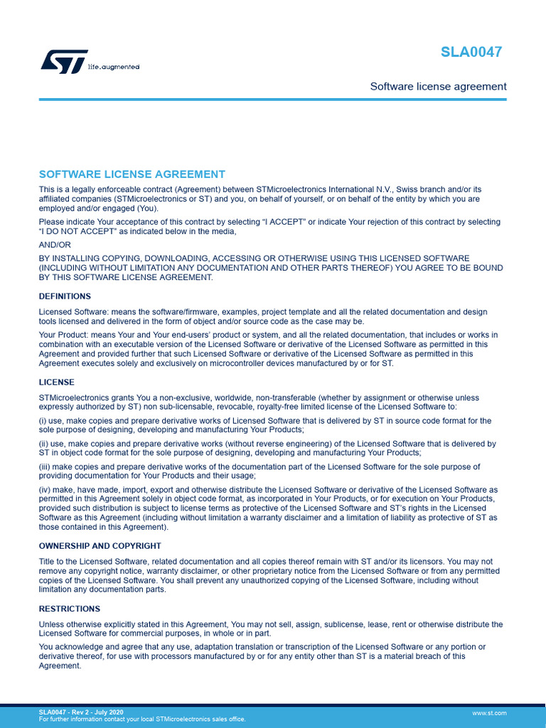 Sla0047 Stsw-Link009 | PDF | License | Justice