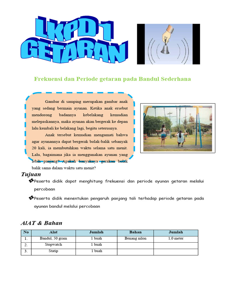 Frekuensi dan Periode Bandul Sederhana | PDF