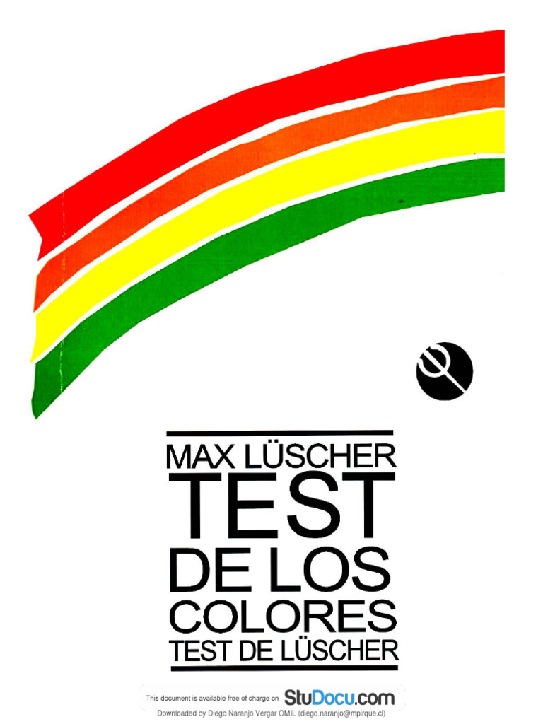 Manual Luscher Test de Los Colores | Descargar gratis PDF | Color | Azul