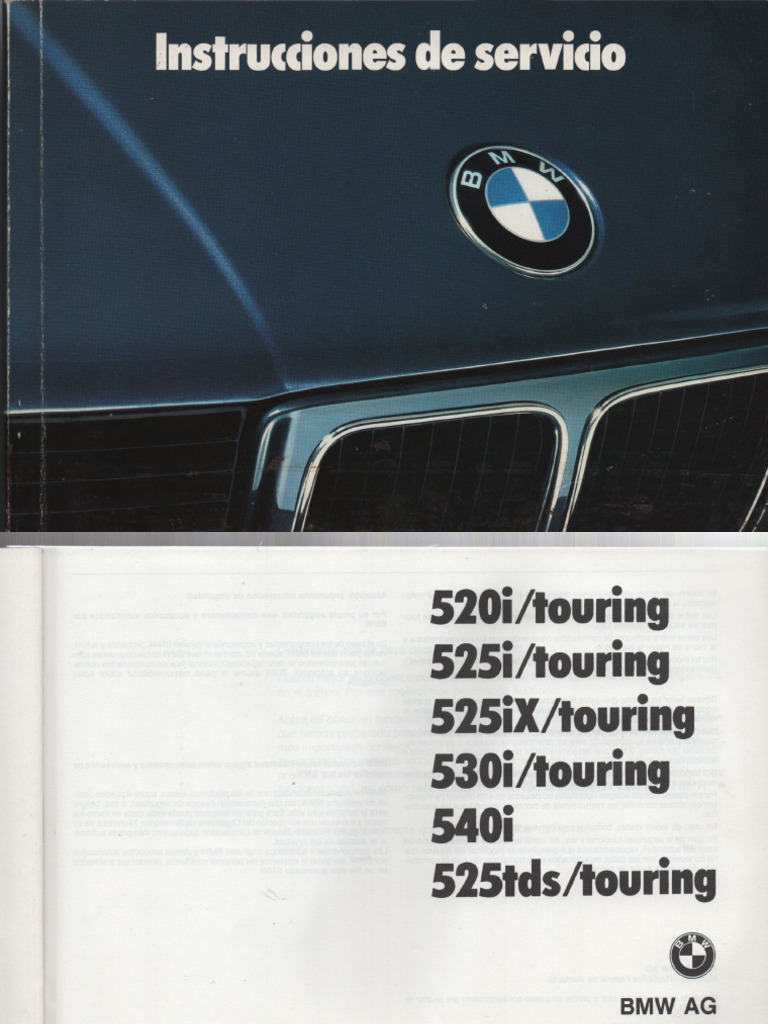Instrucciones de Servicio E34 (1992) | Descargar gratis PDF | BMW | Vehículo de motor