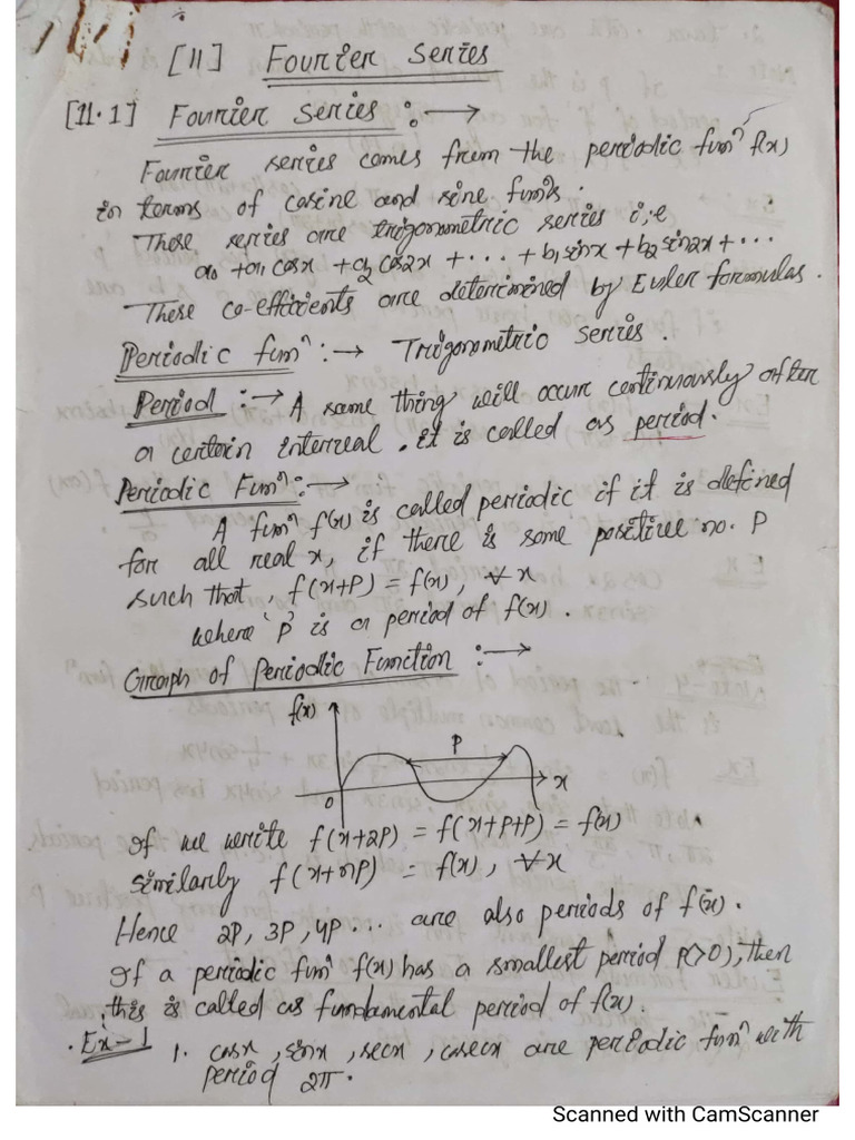 MATHEMATICS-II(FOURIER SERIES)(P samal)-2nd sem | PDF