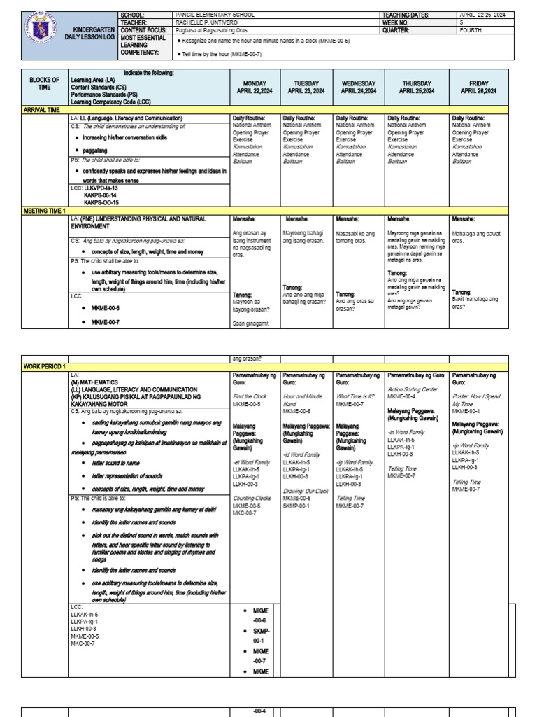DLL.Q4.WEEK 5 REVISED Ocx | PDF | Learning | Human Communication