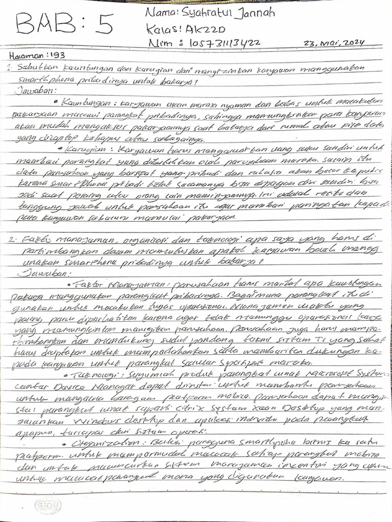 Bab 5 Halaman 193 & 197 | PDF