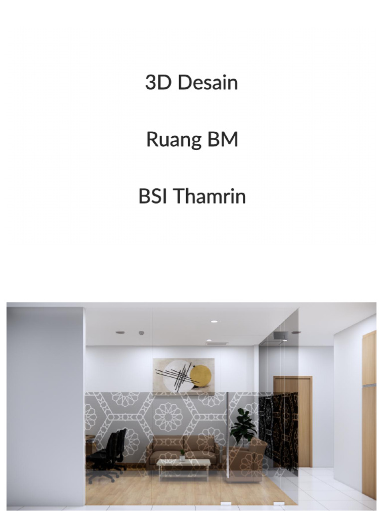 3D Desain Ruang BM BSI Thamrin | PDF