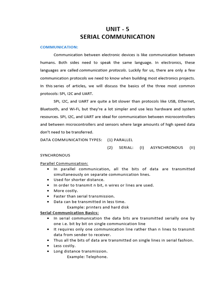 Unit 5 4 | PDF | Usb | Duplex (Telecommunications)