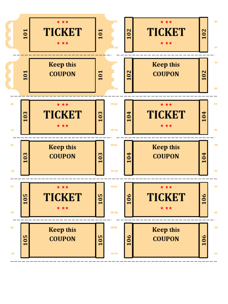 Raffle Ticket With Coupon - Merged | PDF