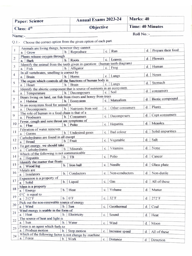 4th Science | PDF | Ecosystem | Earth