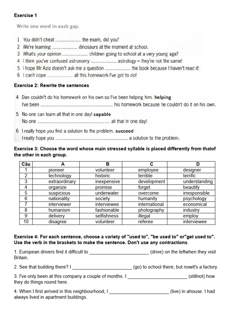 Lesson 2 - exercises | PDF | Bat | Flight