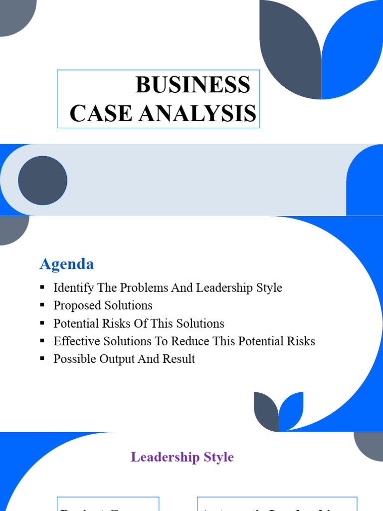 Business Case Analysis: Leadership Solutions | PDF | Business