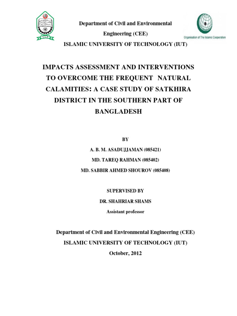 Impacts Assessment and Interventions To Overcome The Frequent Natural ... Impacts Assessment and Interventions To Overcome The Frequent Natural ...