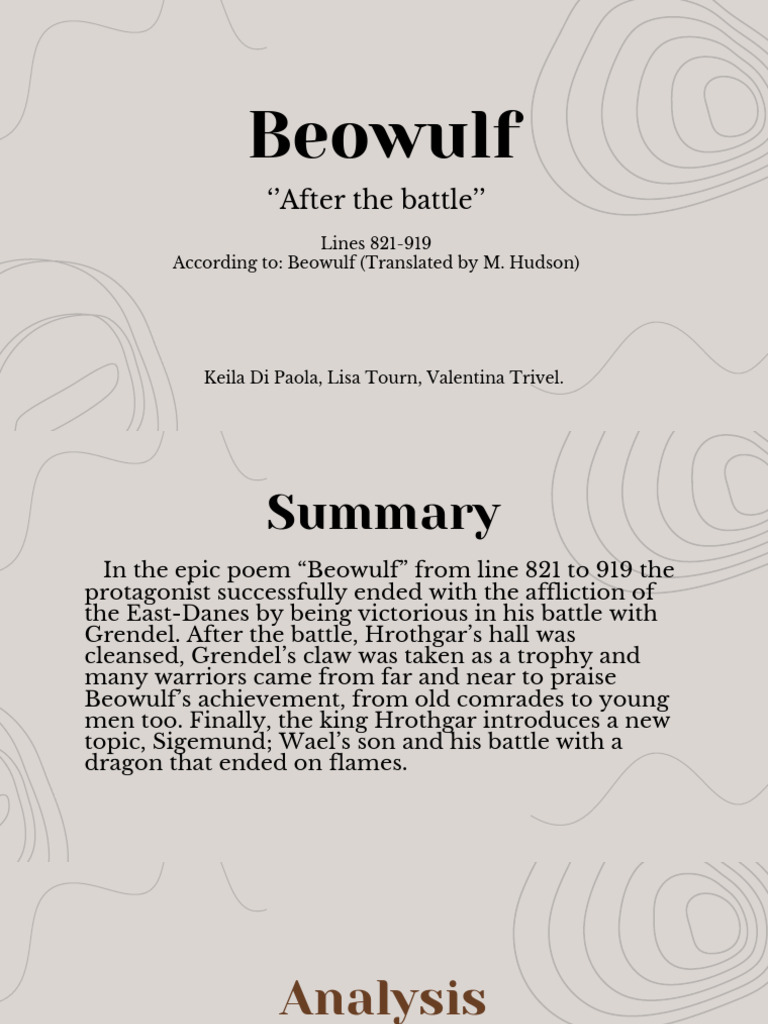 Beowulf - After The Battle - 20240401 - 202424 - 0000 | PDF | Beowulf | Scandinavian Folklore