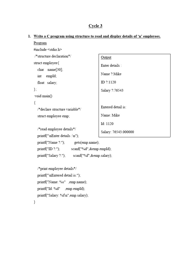 Cycle 3 Programs Pdf Pointer Computer Programming Software Development