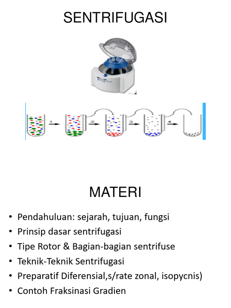 Sentrifugasi Mhs | PDF | Kesehatan Holistik | Teknologi & Rekayasa