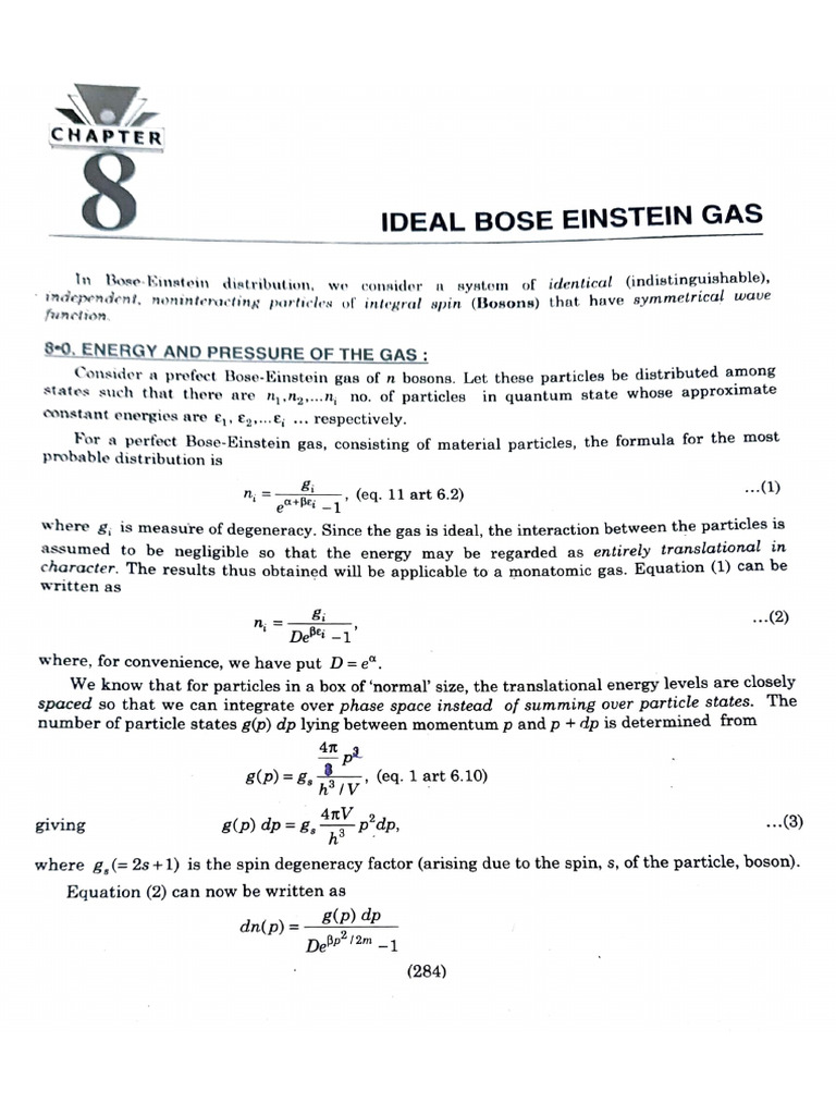 Bose Einstein-1 | PDF