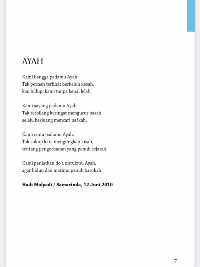 puisi ayah | PDF