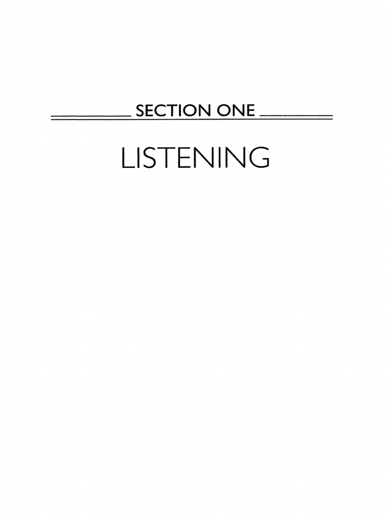 TOEFL_LISTENING_SKILL 1-3 | PDF