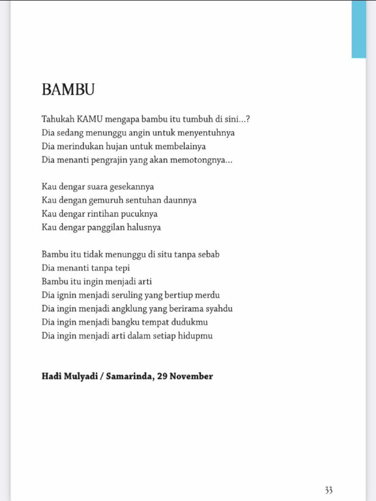 Puisi Bambu | PDF
