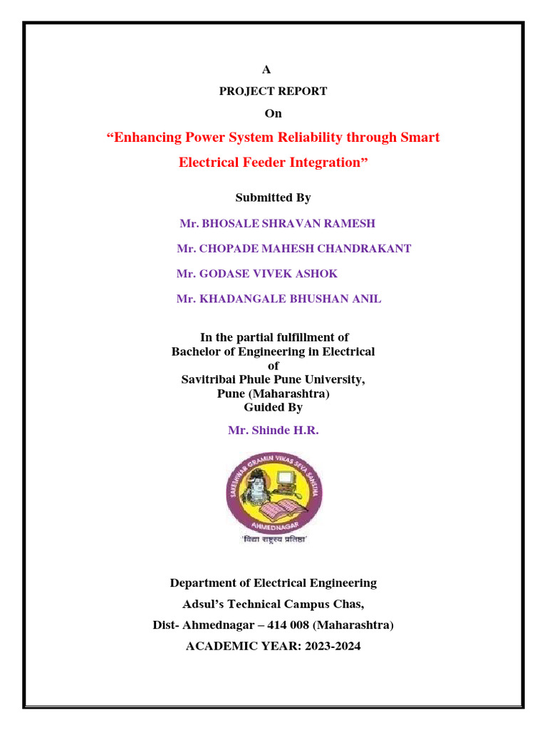 Smart Electrical Feeder Integration | PDF | Rectifier | Transformer