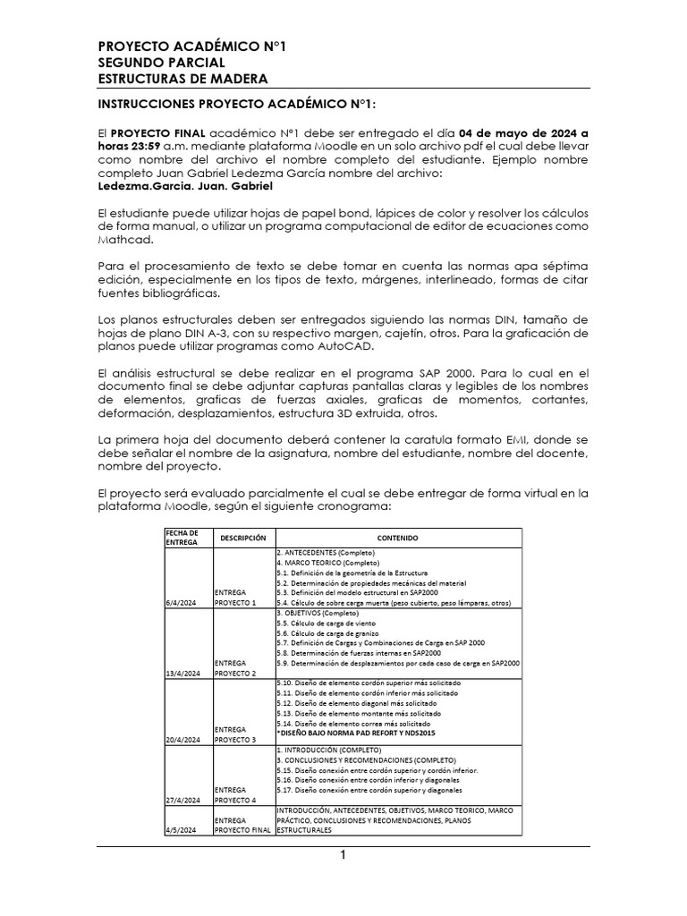 Proyecto Segundo Parcial -1 | PDF | Braguero