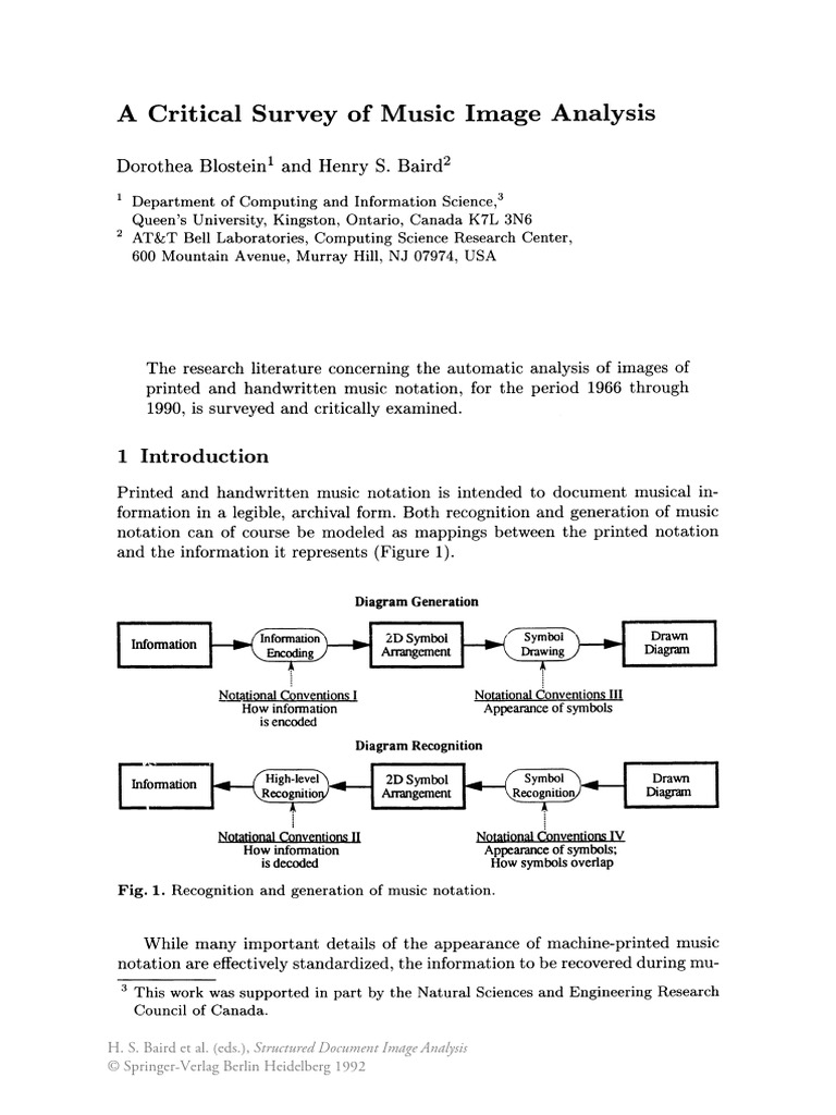 Blostein 1992 | PDF | Image Resolution | Sheet Music