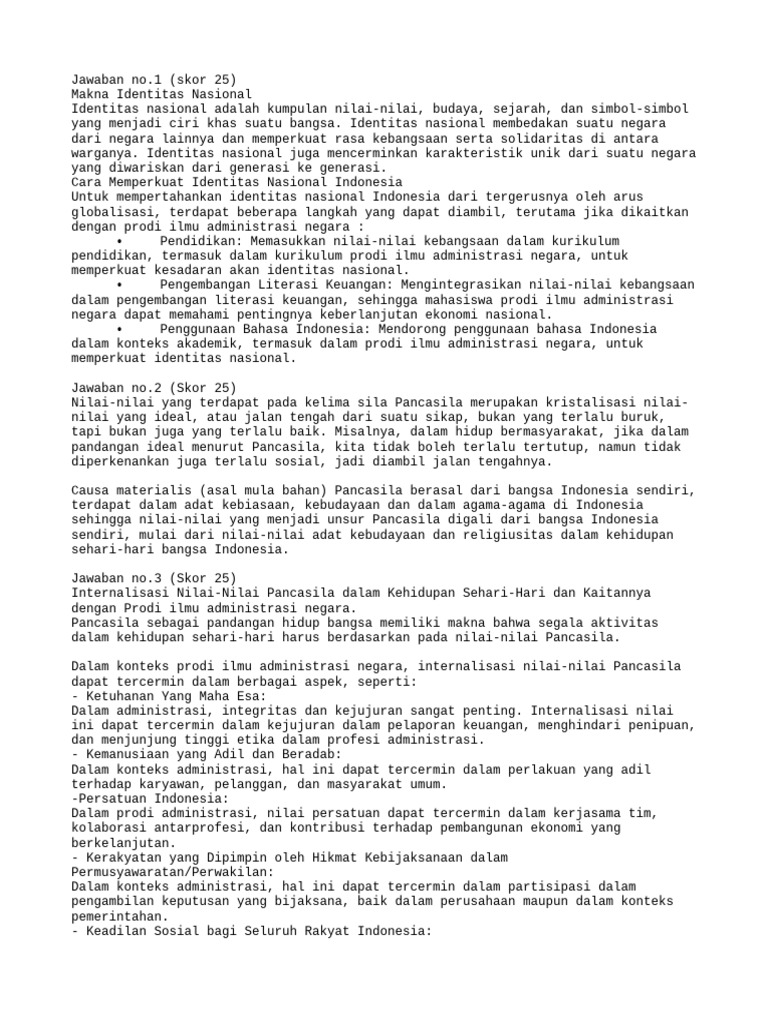 Tugas 2 PKN | PDF | Ilmu Sosial | Sains & Matematika