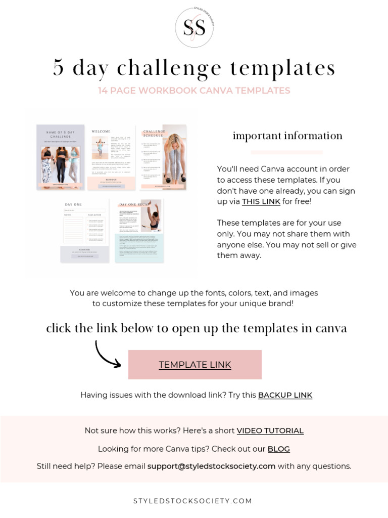 SSS Day Challenge Canva Templates | PDF