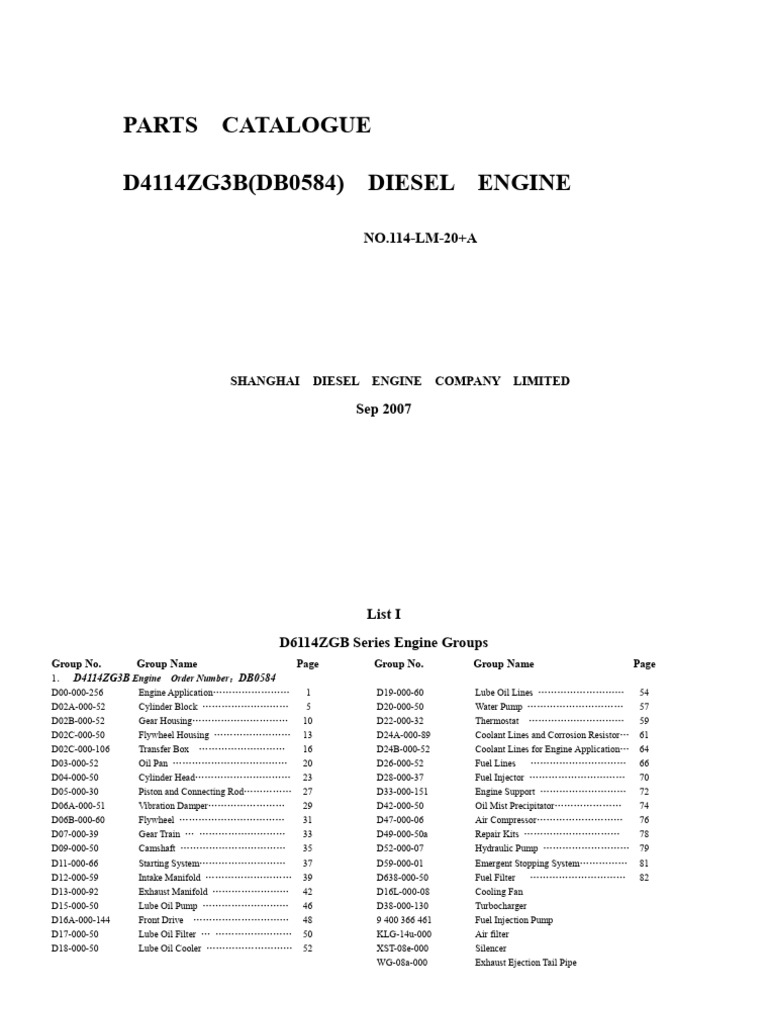 Mitsubishi L3E Engine Parts Catalog | PDF | Pipe (Fluid Conveyance) | Screw