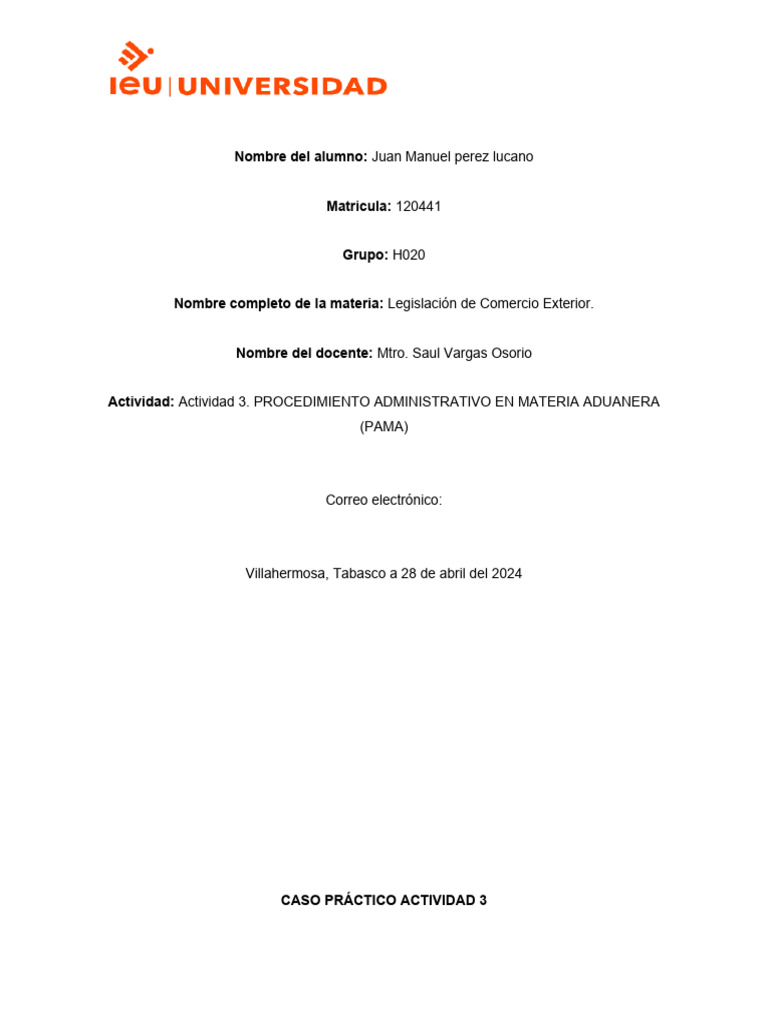 Procedimiento Administrativo Aduanero (PAMA) | PDF | aduana | Justicia