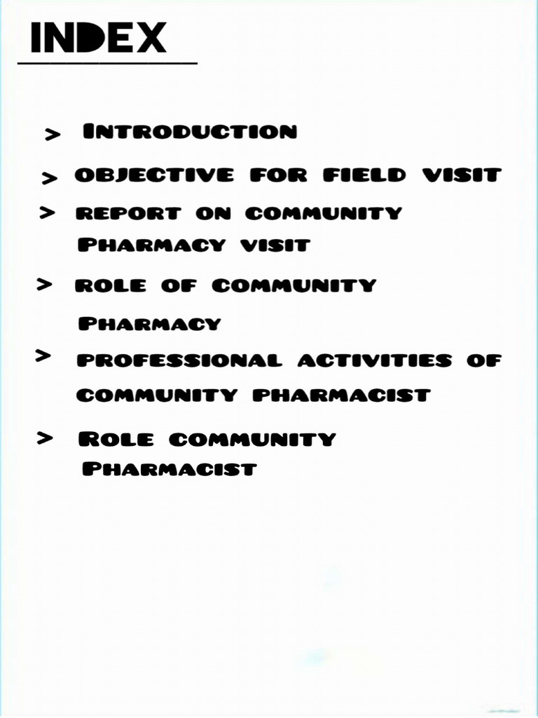 Field Visit Assignment in | PDF