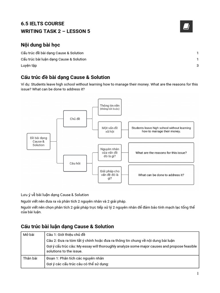 6.5 IELTS.Writing task 2.Lesson 5 | PDF