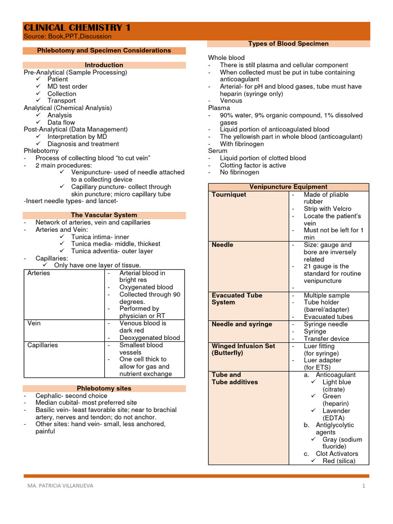 Phlebotomy and Specimen Considerations | PDF | Vein | Medical Specialties