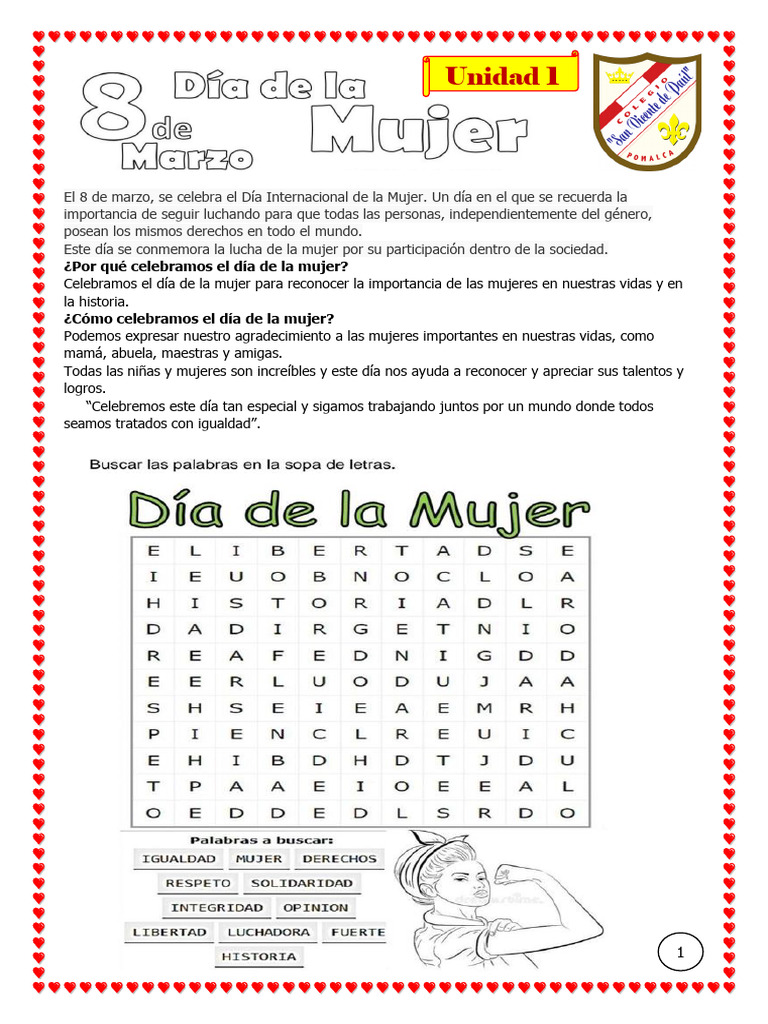 Igualdad y Celebración del Día de la Mujer | PDF | Viajes y turismo ...