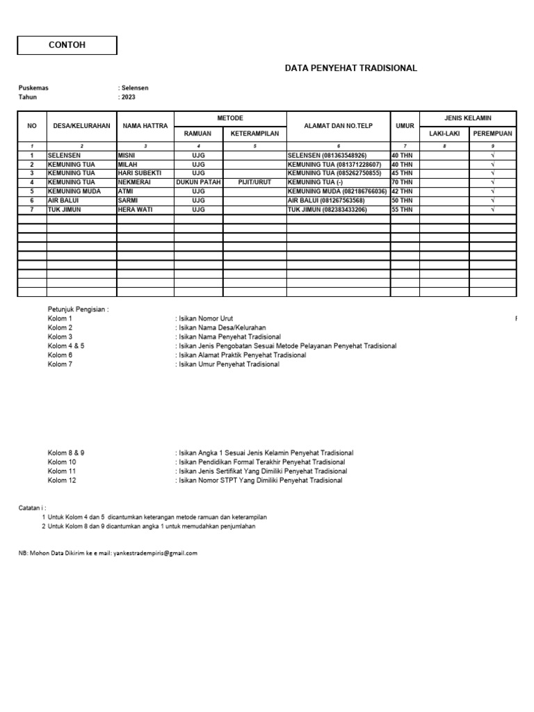 Format Laporan Yankestrad Puskesmas | PDF