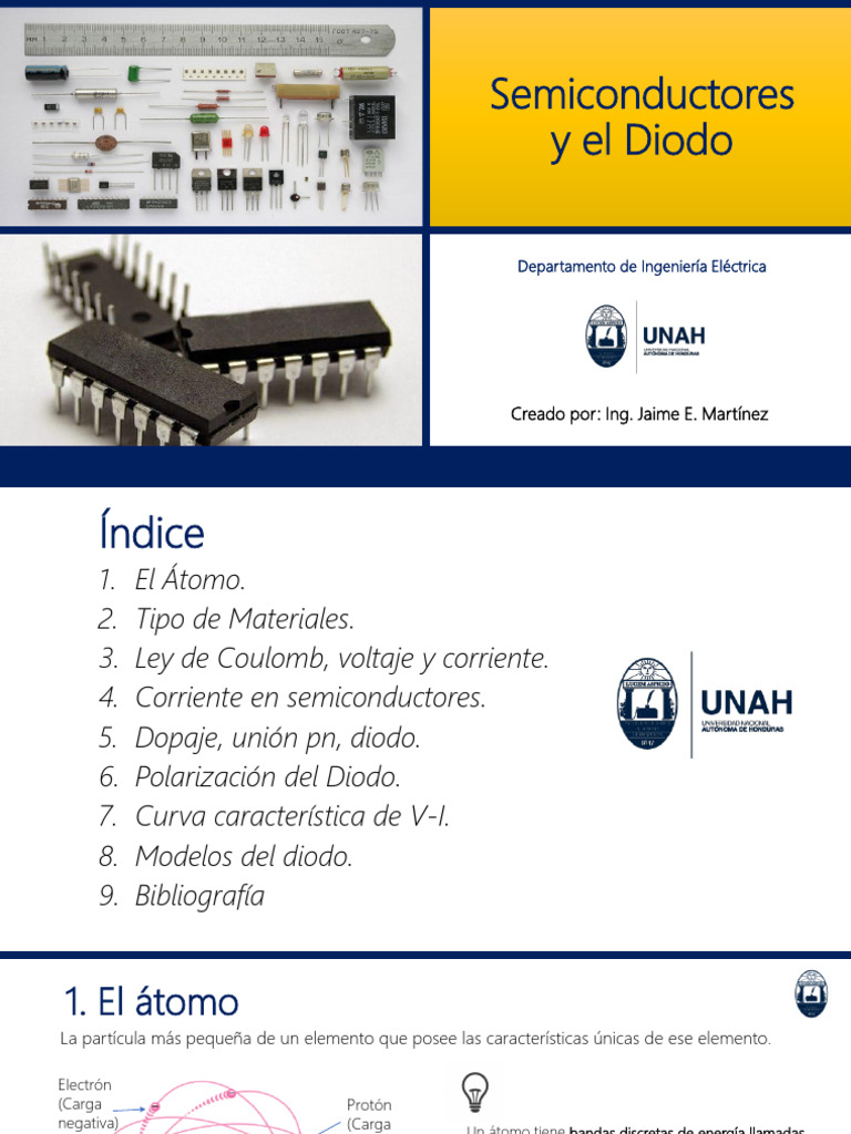 Semiconductores y El Diodo | PDF | Semiconductores | Unión PN